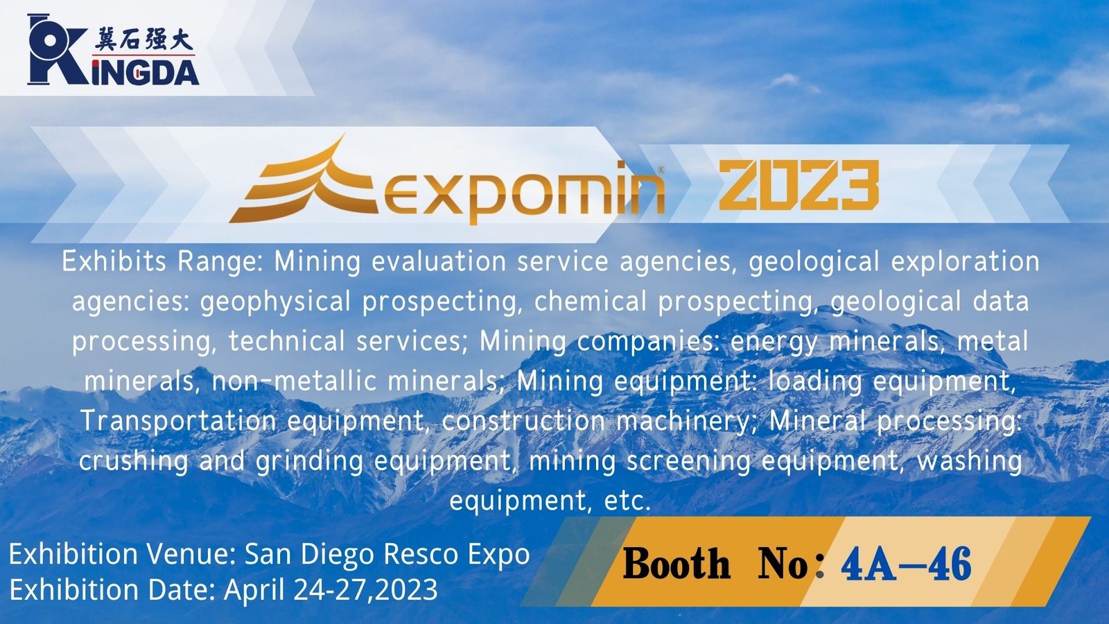 Kingda Slurry Pumps-2023 EXPOMIN CHILE